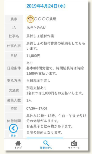 1日体験 daywork｜JAきたみらい