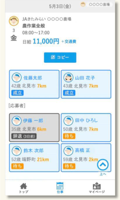 1日体験 daywork｜JAきたみらい